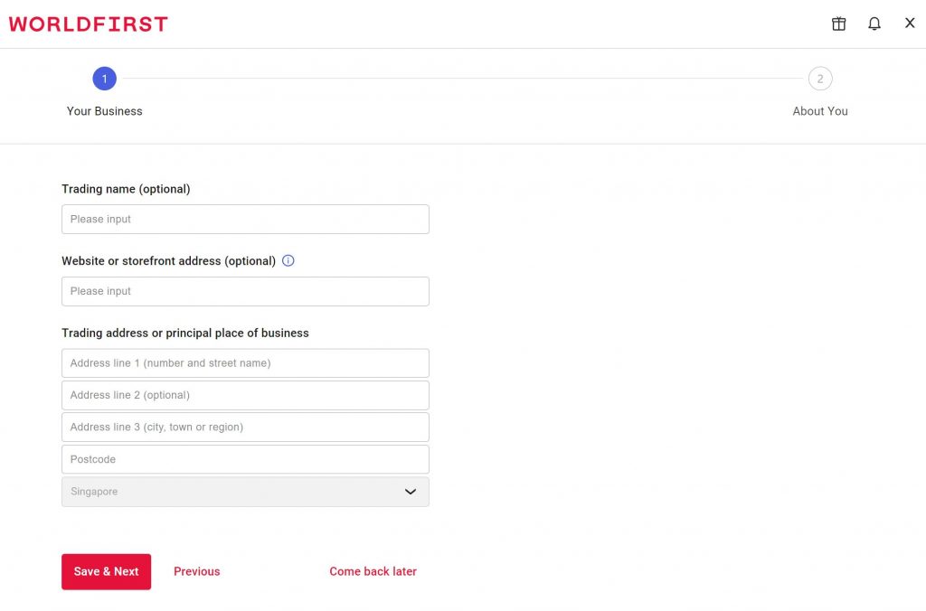 How to create a World Account (Individual) | WorldFirst MY