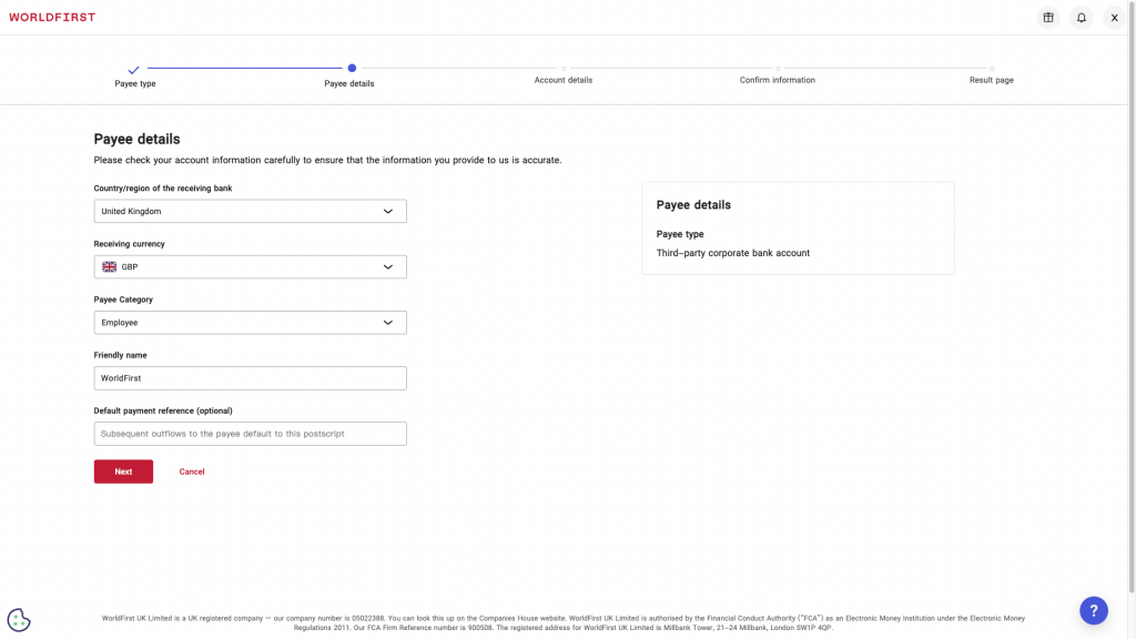 How to add multiple payees by file upload | WorldFirst UK