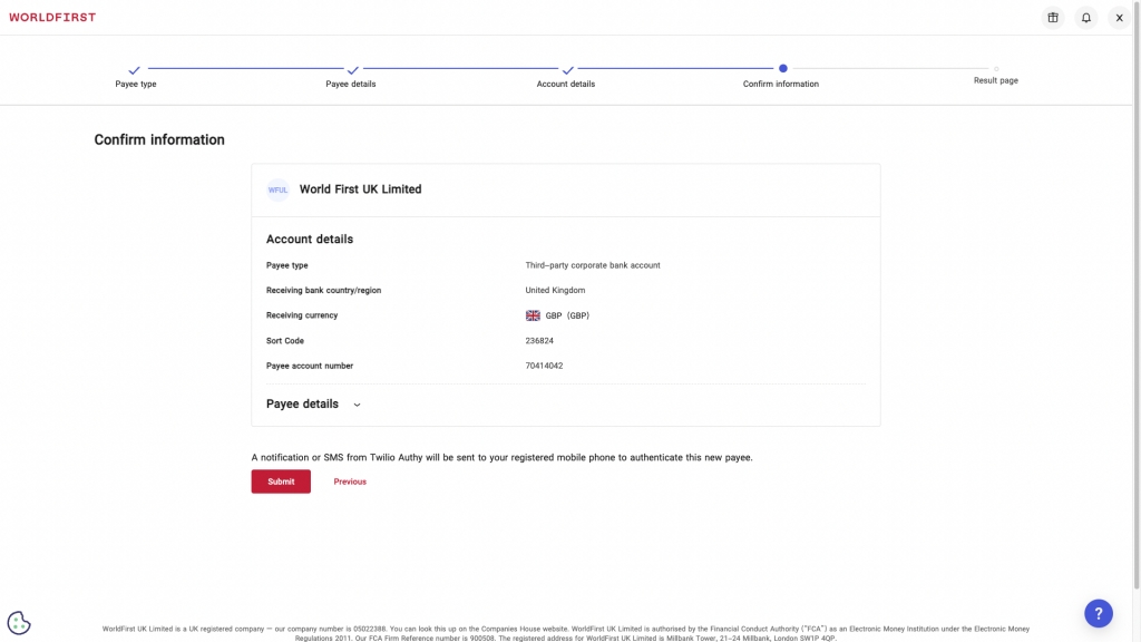 How to add multiple payees by file upload | WorldFirst UK