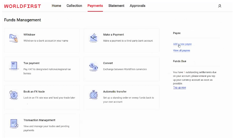 How to add multiple payees by file upload | WorldFirst AU