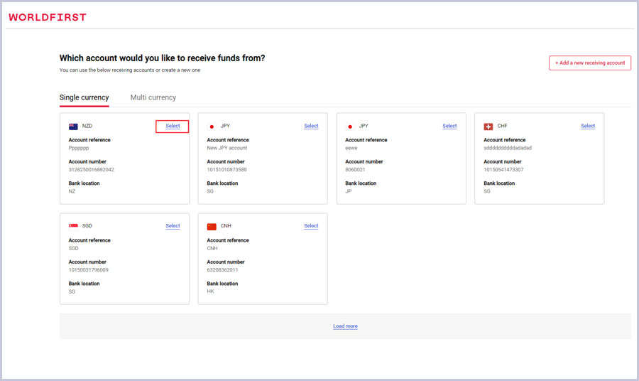 How to view your account details | WorldFirst AU